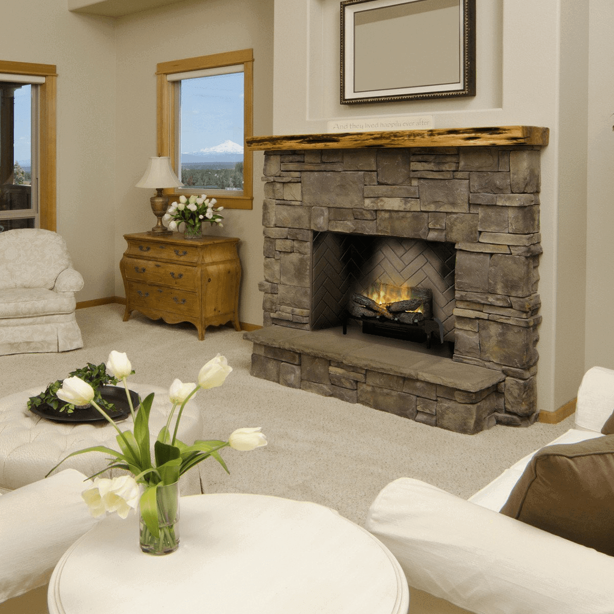 Dimplex Revillusion 20″ Plug-in Electric Log Set - Crackle Fireplaces