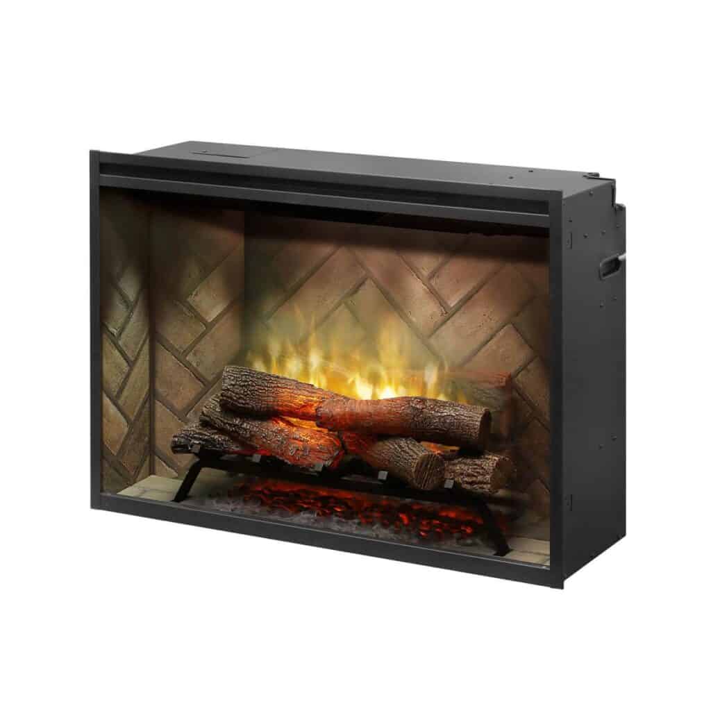 Dimplex Revillusion 36″ Landscape Built-In Firebox - Crackle Electric ...