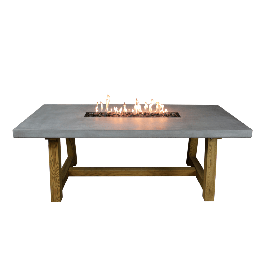 Elementi “Sonoma Dining Table” Fire Table - Crackle Electric Fireplaces ...