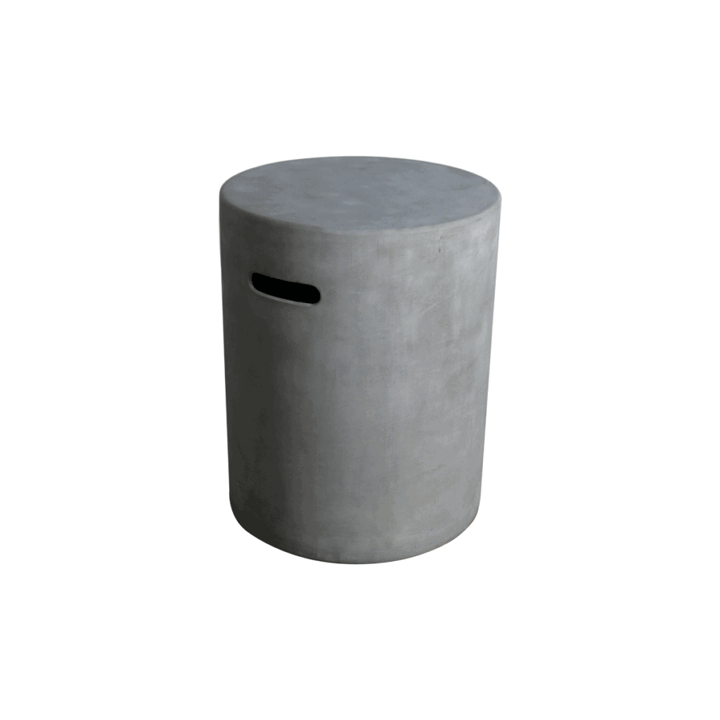 Elementi Cylindrical Concrete Propane Tank Cover - Crackle Electric ...