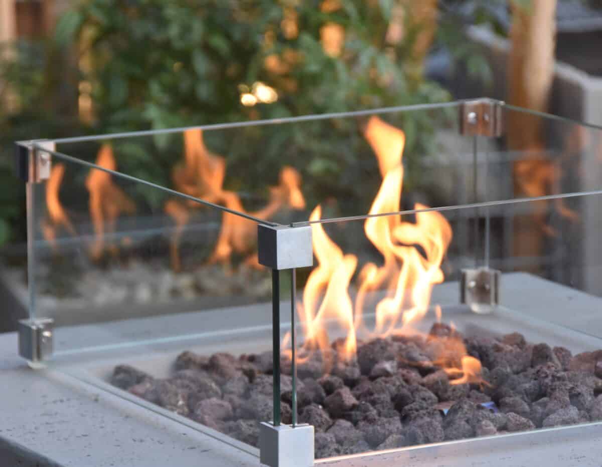Elementi/Modeno "Venice" Fire Table- Natural Gas - Crackle Fireplaces